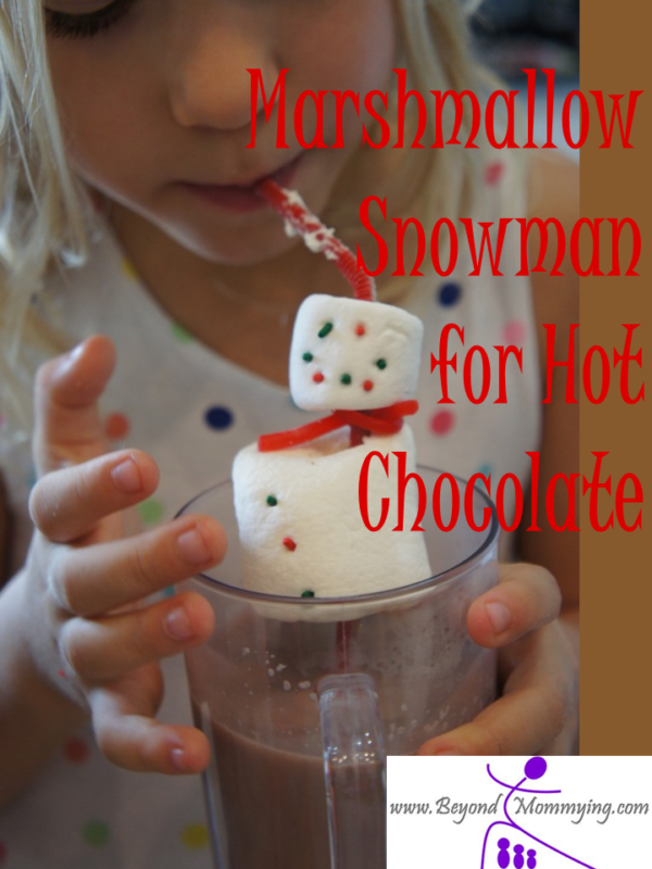 Hot Chocolate with Marshmallow Snowmen