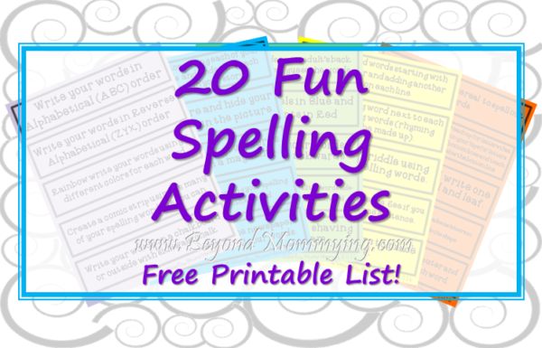 Fun Spelling Activities to Make Spelling Less Boring