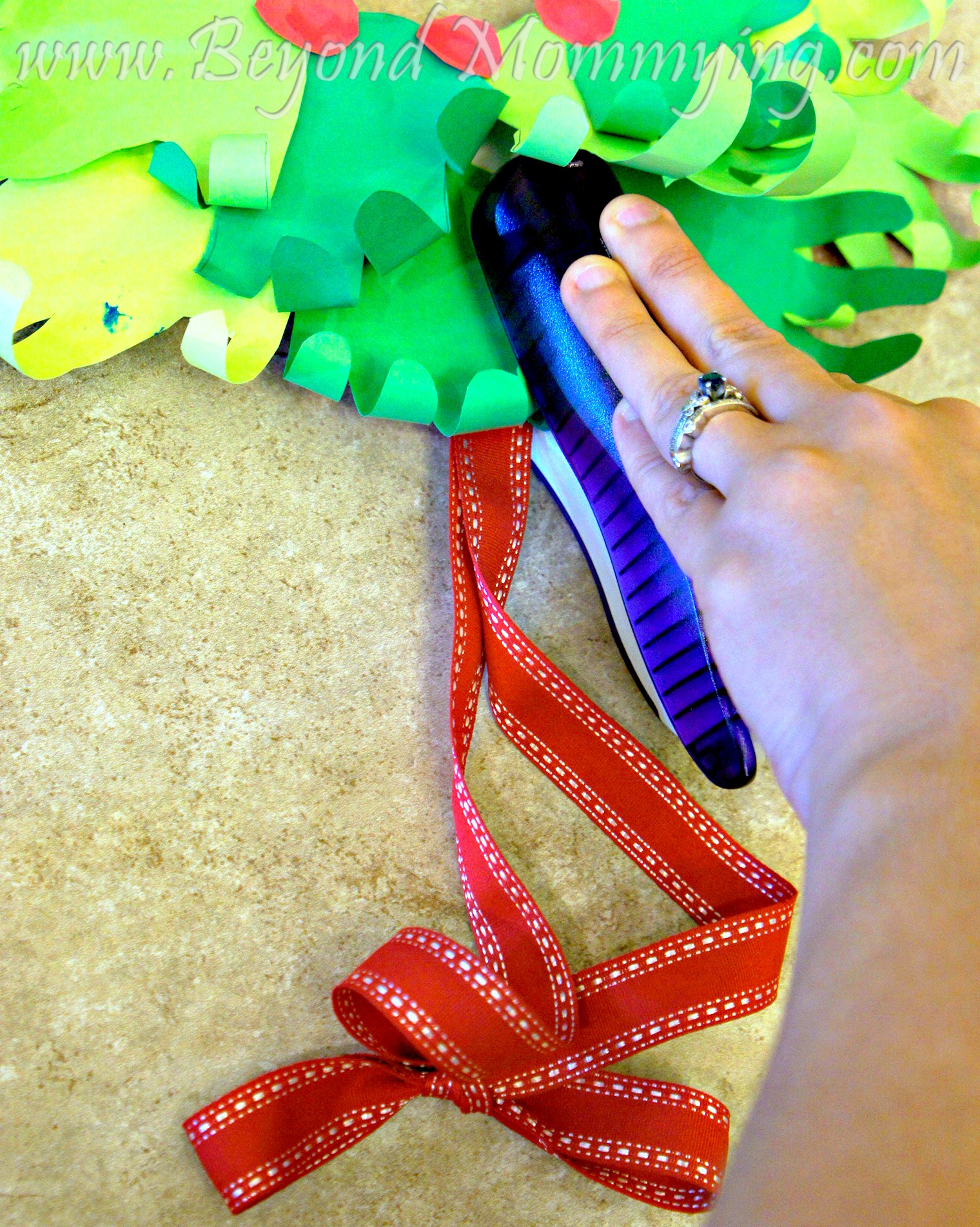 Kids Handprint Wreath Paper Craftivity Holiday Decoration