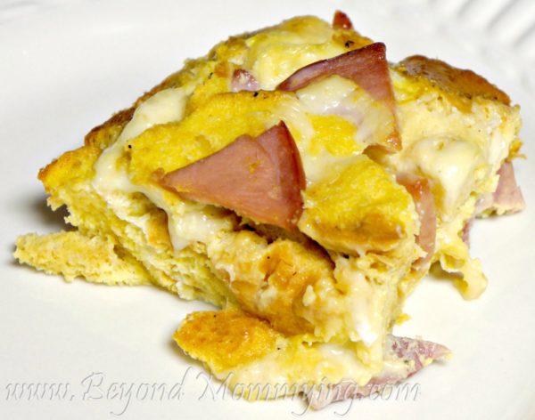 Ham and Cheese Savory Bread Pudding Recipe