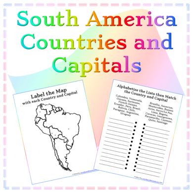 South America Countries and Capitals