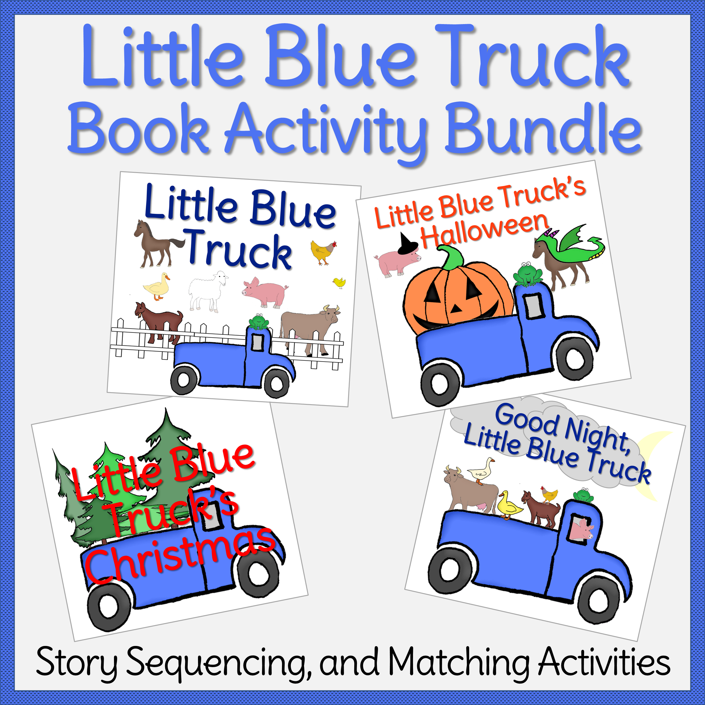 Little Blue Truck Book Activities Bundle - Beyond Mommying