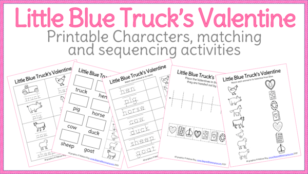 Little Blue Truck’s Valentine Activities